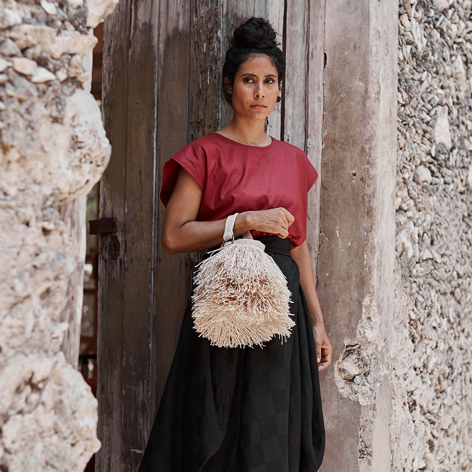 BRUJA BUCKET BAG IN NATURAL - Angela Damman